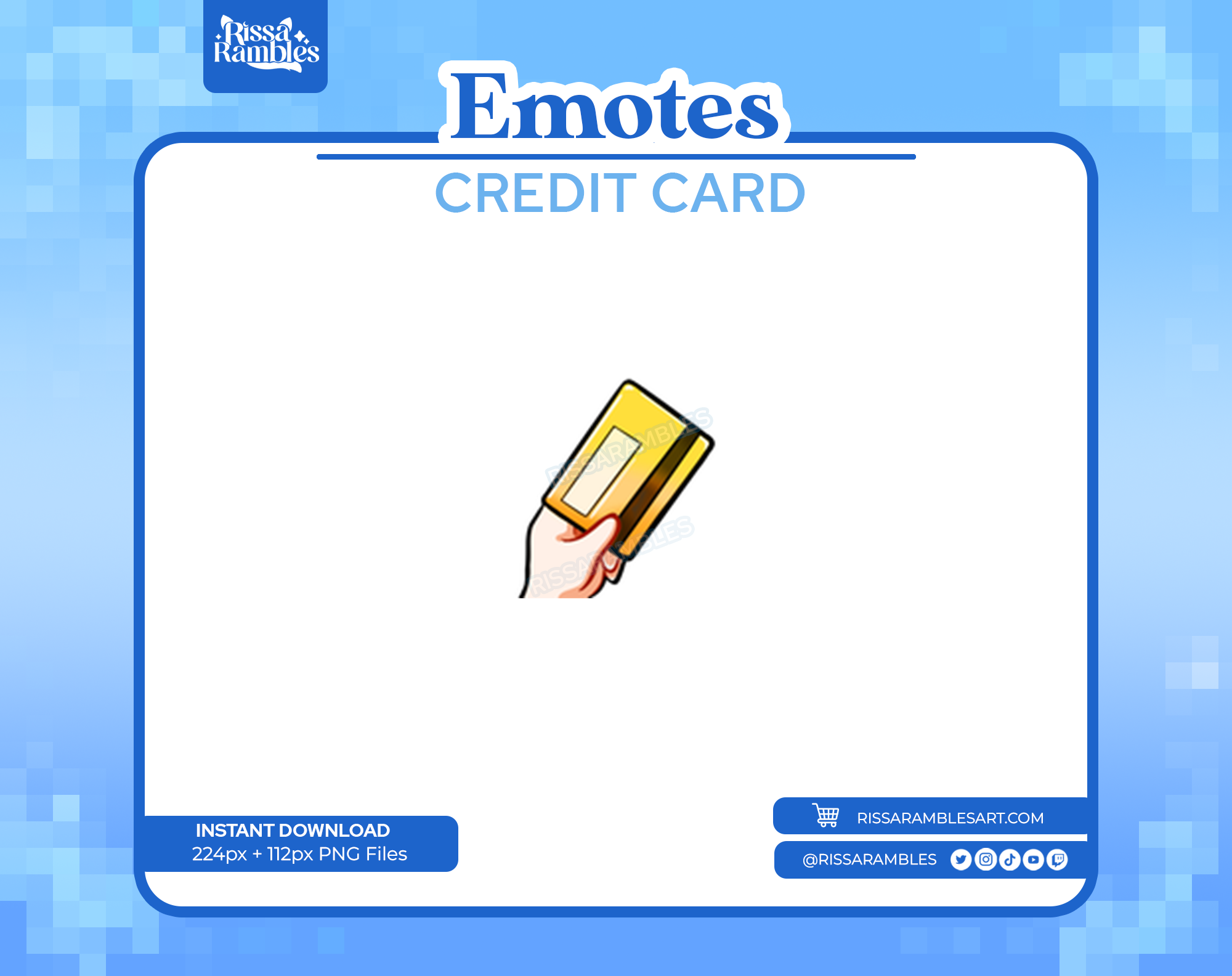 Credit Card Emote for Twitch (Gold) | Twitch Emotes Animated - Rissa ...